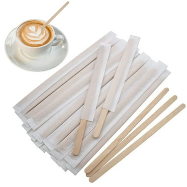 14cm 18cm 19cm 100Pcs Wooden Coffee Stirrers Hot Drink Straws Cocktail ...