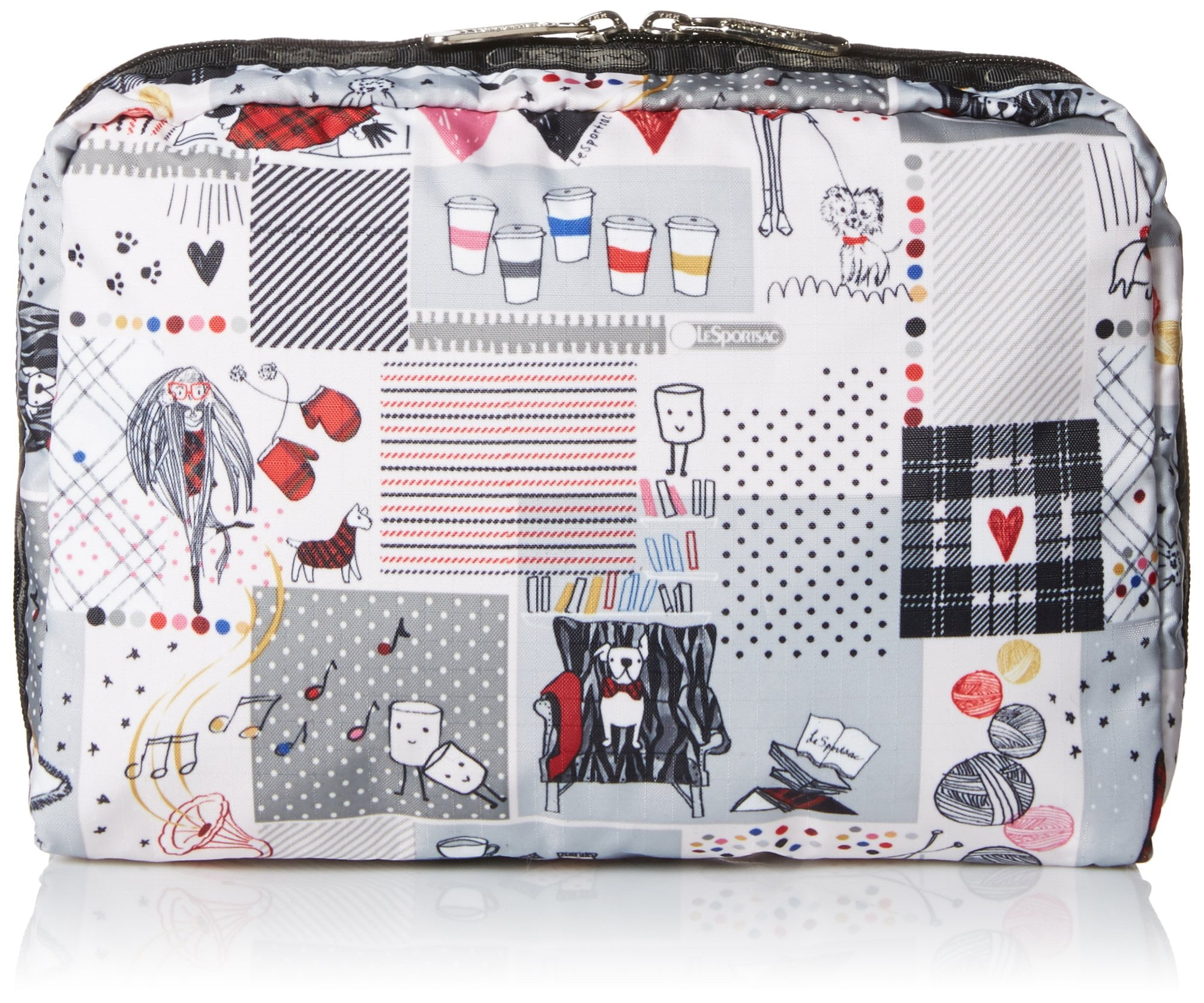 LeSportsac Classic Extra Large Rectangular Cosmetic Case (Warm Wishes ...
