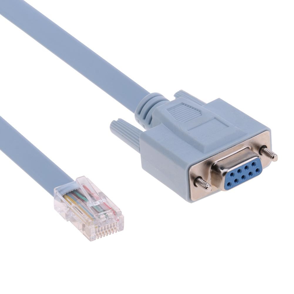 Cable de consola de red RJ45 macho a hembra DB9 de 1,5 m para enrutador ...