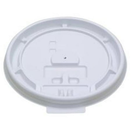 CPC LP510 Disposable White Plastic Tear Tab Lid 10-24 oz Paper Hot Cup ...