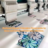 Simthread All Purpose Polyester Embroidery Machine Thread, 3 Huge Spool ...