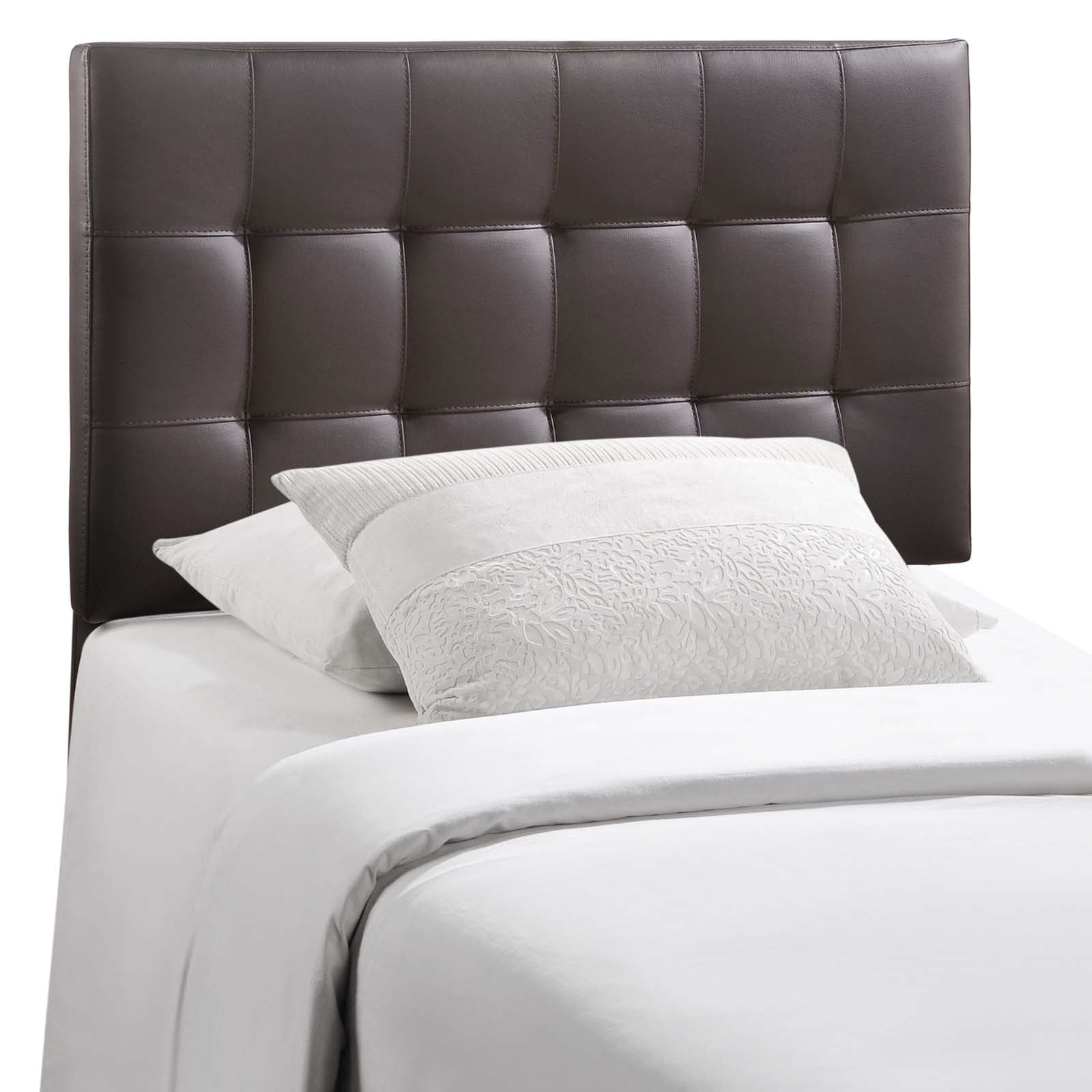 Click here for Modway Lily Twin Upholstered Vinyl Headboard - Bro... prices