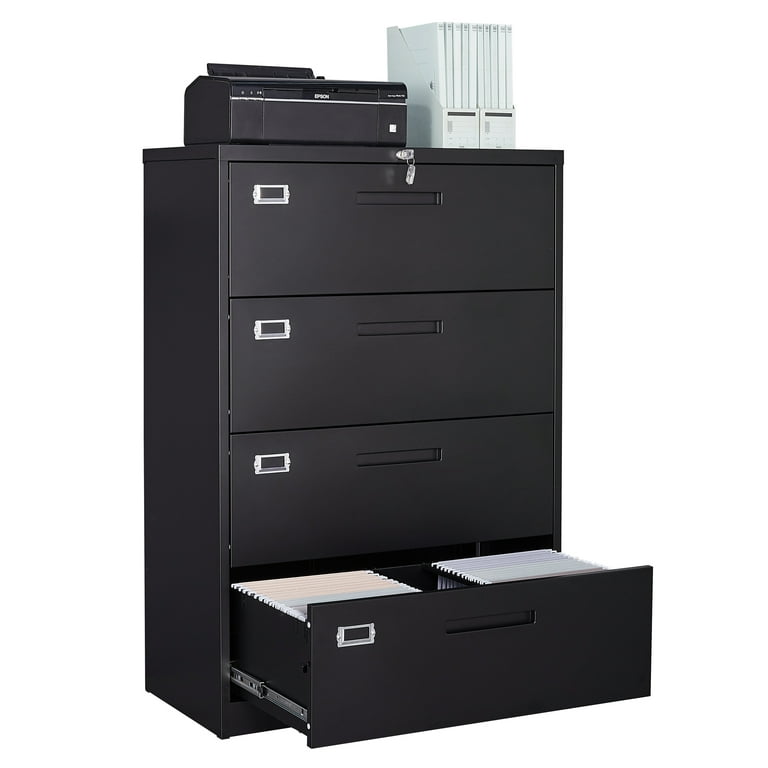 Fesbos 4 Drawer Lateral File Cabinet 36 Wide with Lock for Letter Legal A4 F4 Size Walmart