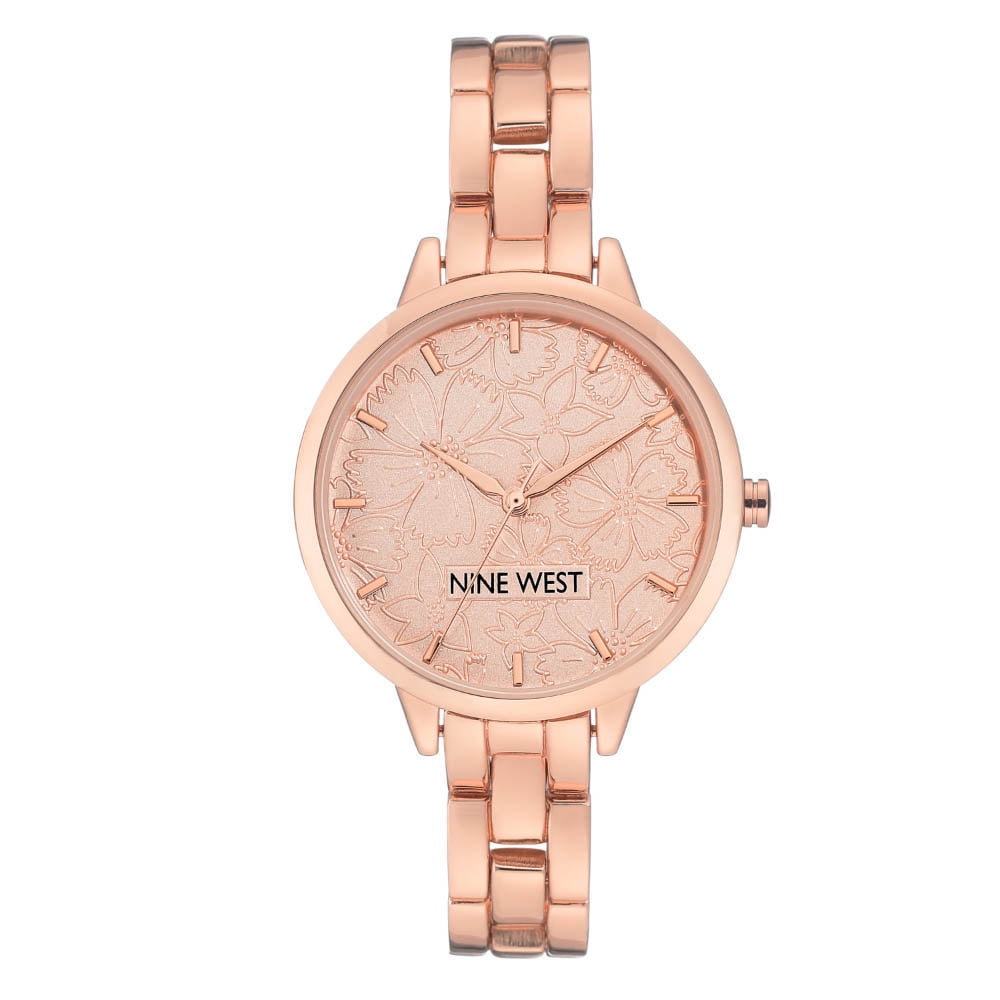 Reloj Nine West Para Dama Extensible De Acero Color Oro Rosado ...