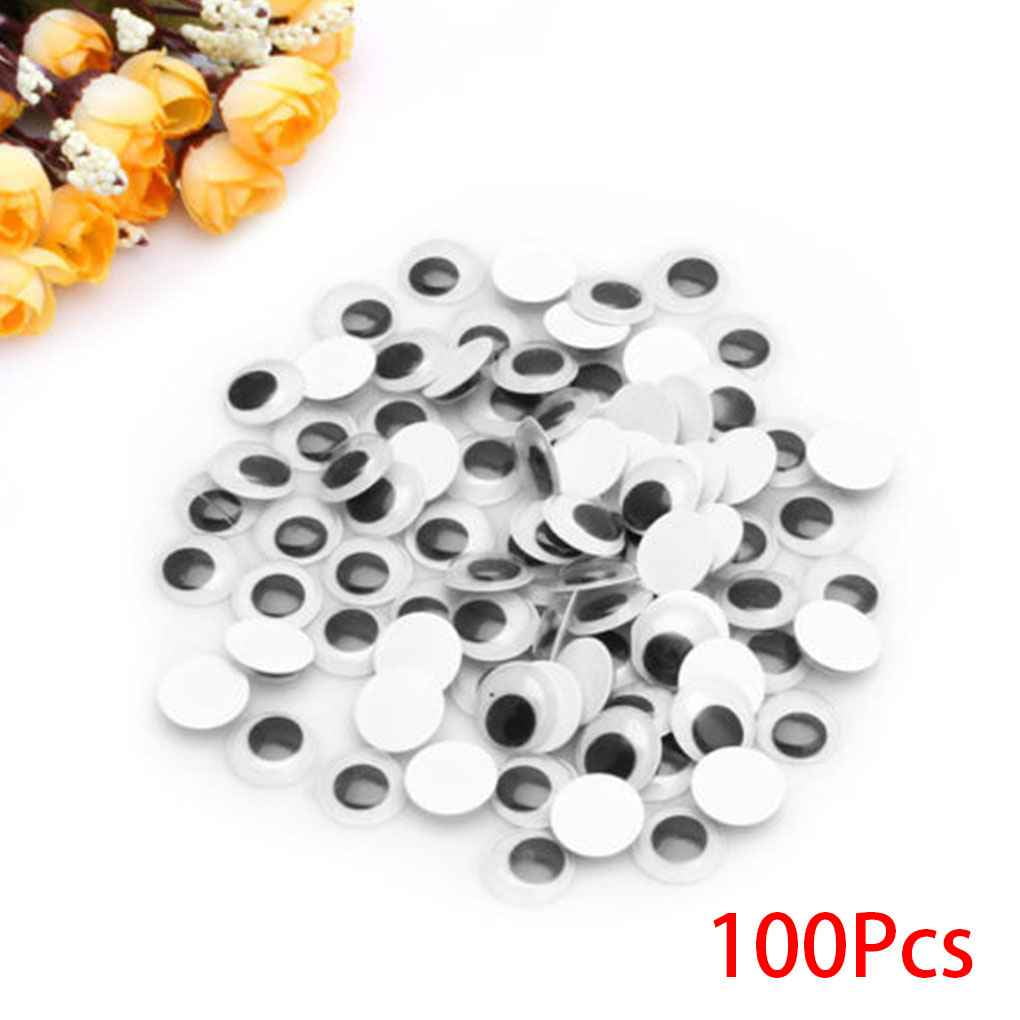 Machinehome 100PCS Mix Black White Color Eyelashes Wiggly Wobbly Googly ...