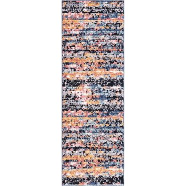 Rugs.Com Tagine Collection Rug – 5 Ft Square Black And White Medium ...