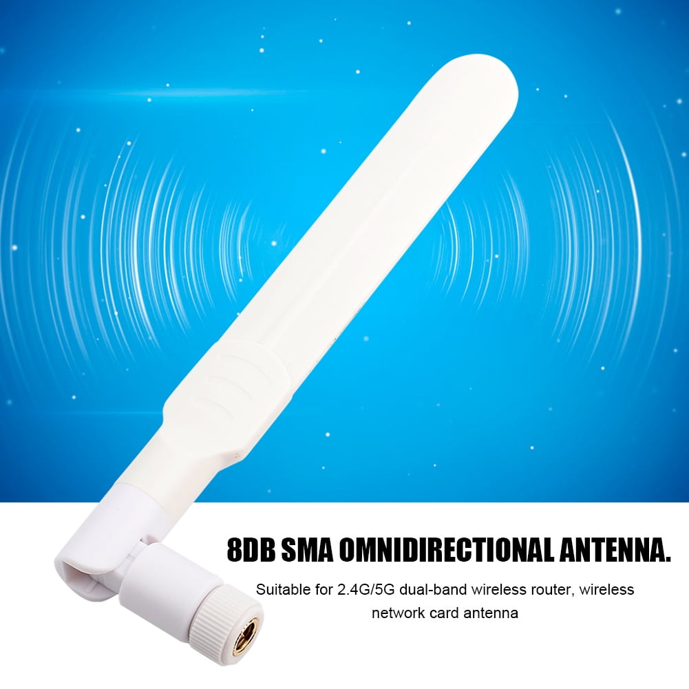 Antena Tarjeta de Red Antena Omnidireccional 24G 5G 58G 8Dbi Banda Dual Tarjeta de Red Wifi ...