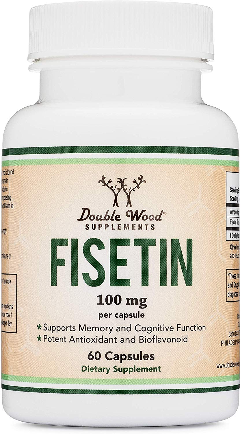 Fisetin Capsules - 100mg, 60 Count (Natural Bioflavonoid Polyphenols ...