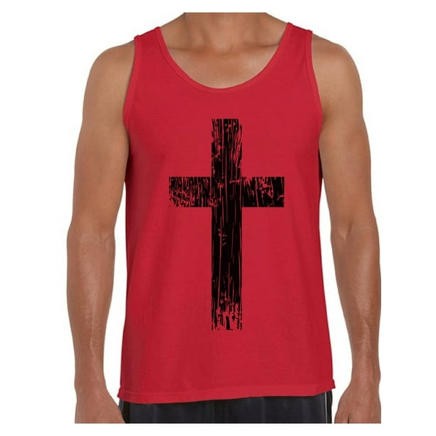 Awkward Styles Black Cross Tank Top T Shirt For Him Christian Mens
