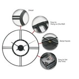 Infinity Instruments Astro Black Round Modern 24-inch Analog Wall Clock ...