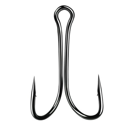 TFixol 50 PCS Fishing Hook Long Shank Double Hook Fishing Double Hook ...
