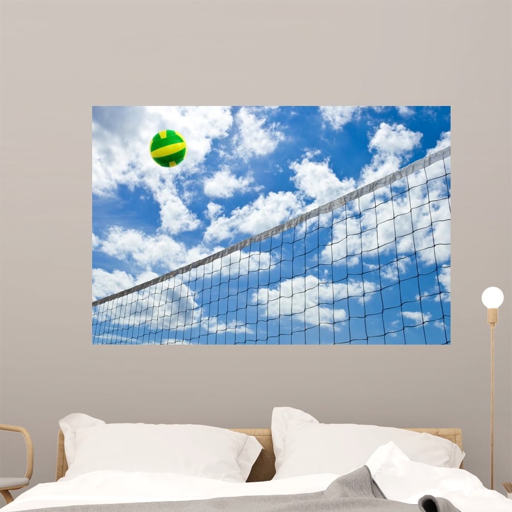 Volleyball Wall Mural Decal Sticker, Wallmonkeys Peel & Stick Vinyl ...