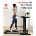 Redliro Compact Folding Treadmills Under Desk 2.25HP 220LBS Remote ...