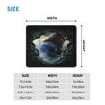 Beauty The Be-as Mousepad Rectangle Cartoon Printed Non-Slip Rubber ...