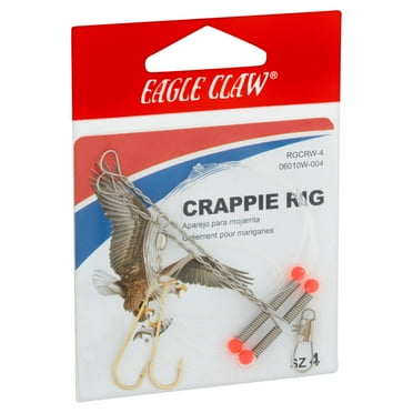 Eagle Claw Fishing, 015H-2 Crappie Rig, Fish Hook Size 2 - Walmart.com