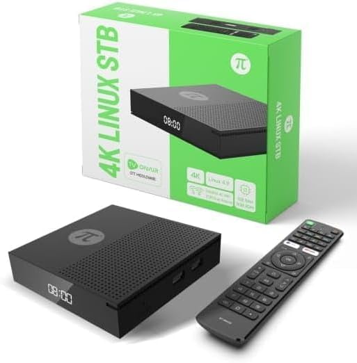 Aceconn Pie+ 4K Linux Box Linux OS Media Player 2.4G/5.8g Dual WiFi ...