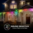 Monster, Smart String Lights, 24ft, Sound Reactive Outdoor LED ...