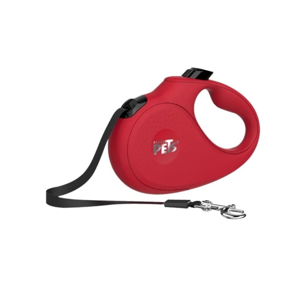 Correa Retractil 5m Mediana Perro Hasta 15kg Rojo Fancy Pets Fancy Pets FL9029 | Walmart en línea
