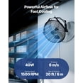 14 Inch Industrial Wall Mount Fan, High Velocity 2473 CFM Outdoor Fan ...
