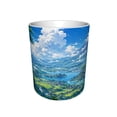 11oz White Ceramic Coffee Mug Mount Fuji and Japanese Castle, Scenic ...