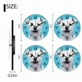12 Inch Wall Clock Battery Operated Round Clock for Office, Kitchen ...