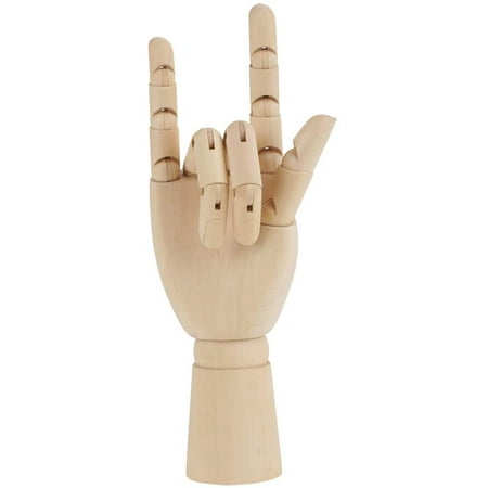 Wooden Hand Model, Flexible Wooden Hand Model Moveable Body Artist ...