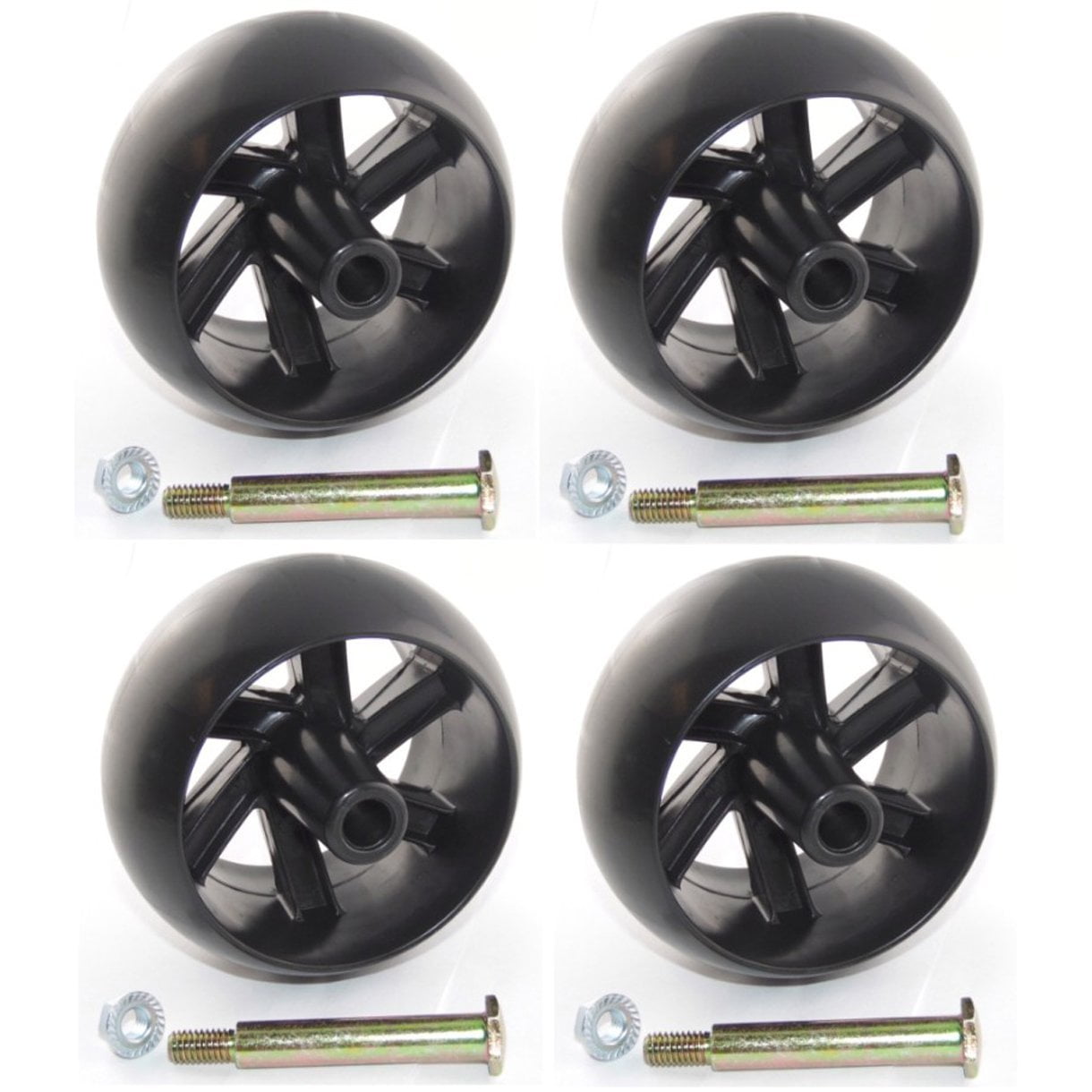 (4) 5" Deck Wheels Compatible With Husqvarna 174873, 532174873 ...