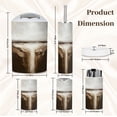 Bathroom Accessory Set 6 Piece with Hand drawn oil painting Abstract ...
