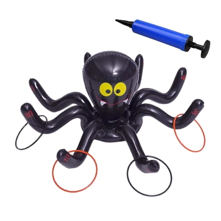 Inflatable Spider Ring Toy Interactive Big Spider Halloween Decoration ...