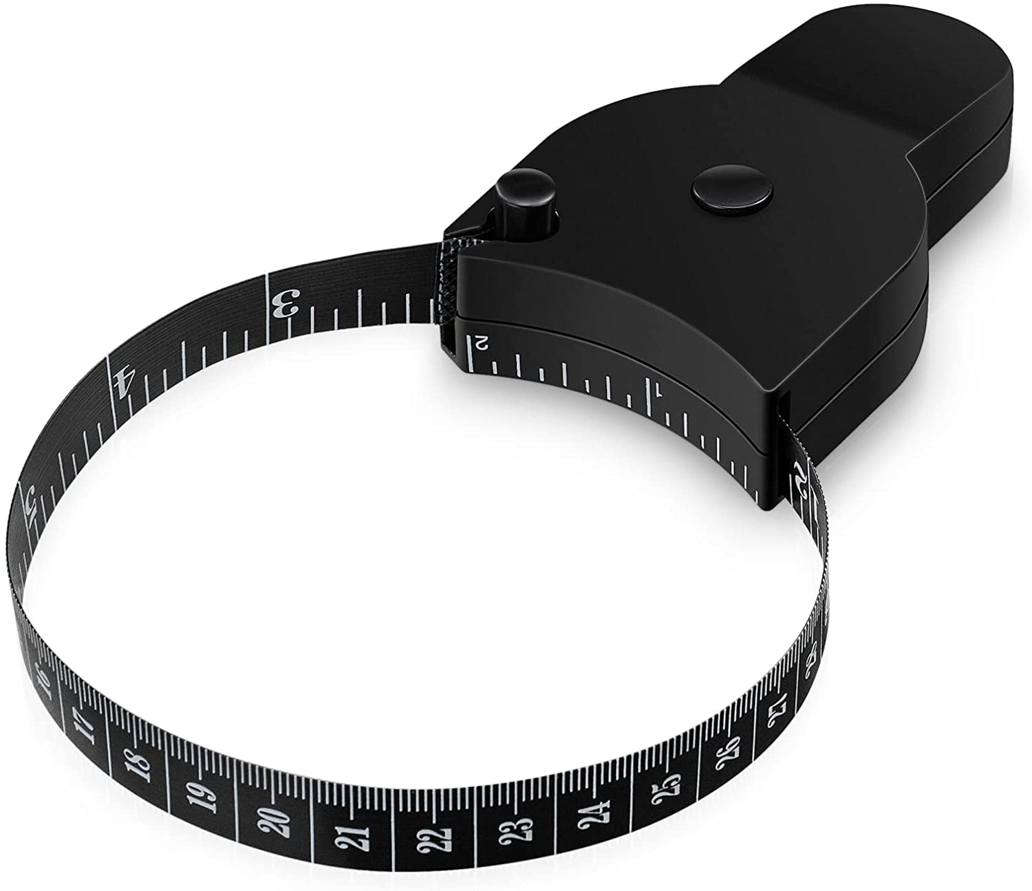 Cinta métrica para el cuerpo, cinta métrica retráctil negra de 150 cm ...