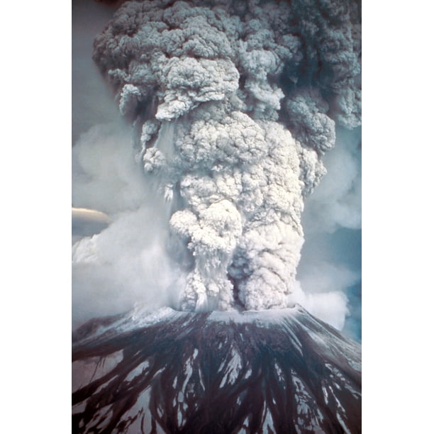 Mount St. Helens On Its First Day Of Eruption On May 18 1980 Sent ...