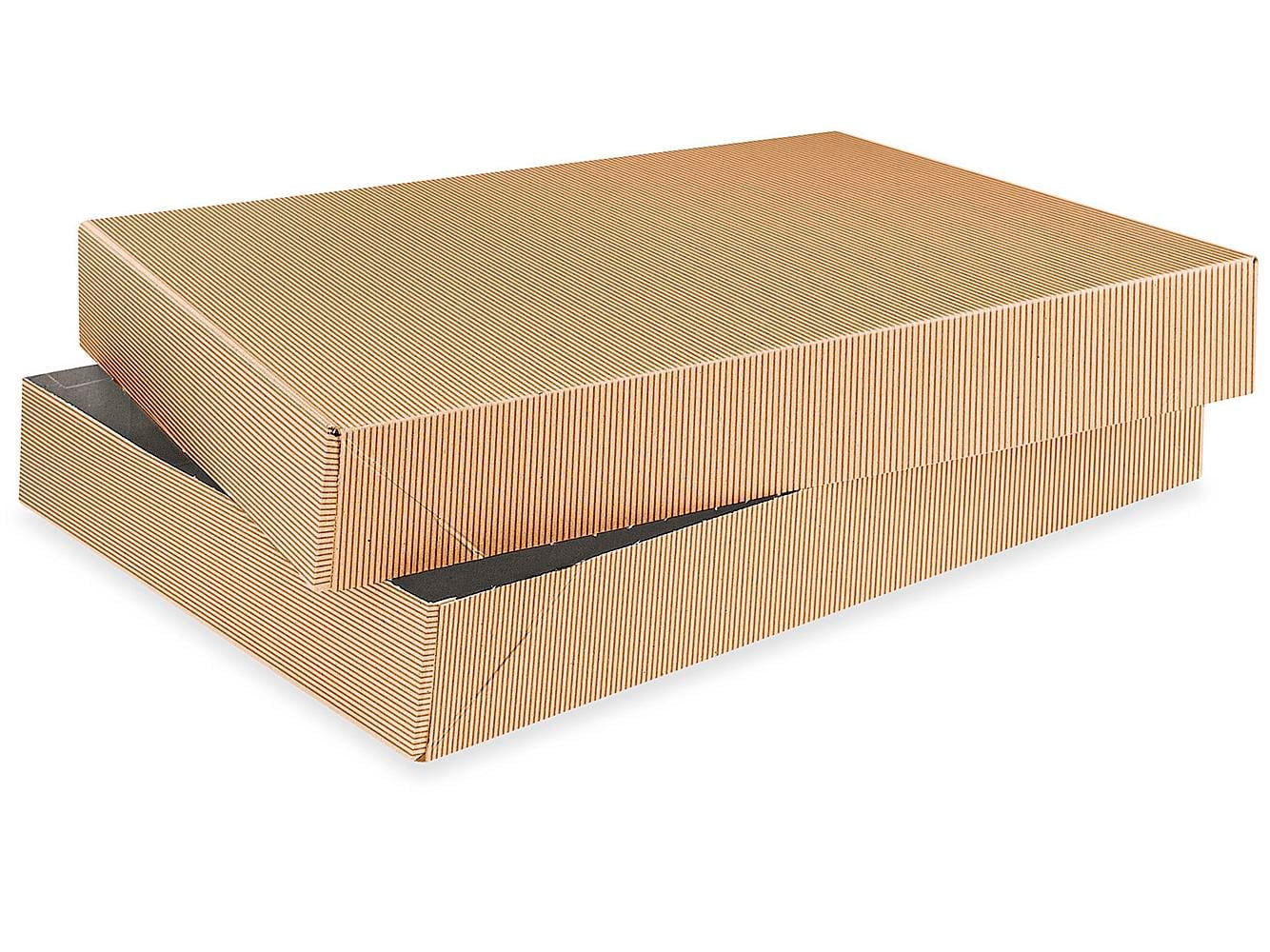2 Piece Kraft Apparel Gift Boxes 11 1 2 X 8 1 2 X 1 5 8 10 Pack