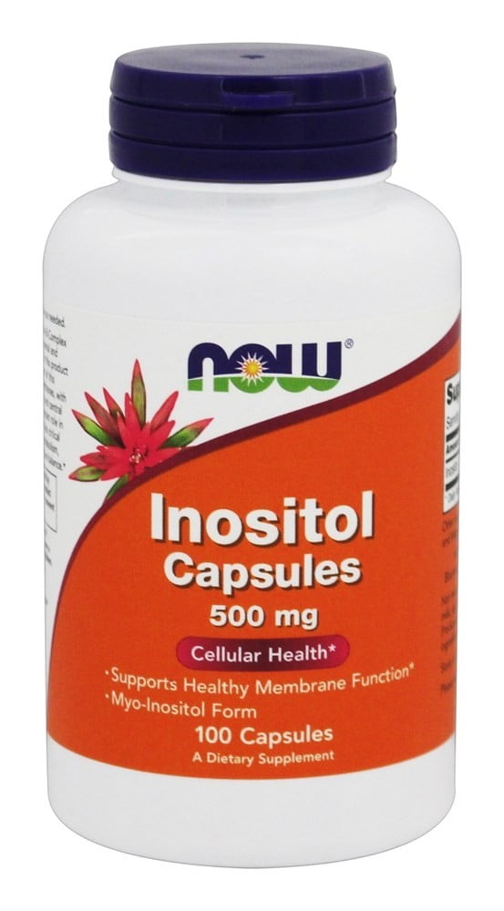 NOW Foods Inositol 500 mg, 100 Capsules-3 Pack - Walmart.com