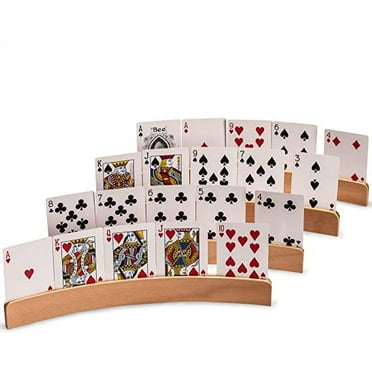 Standard-Size Solid Beechwood Playing Card Holders - Set of 2 - Walmart.com