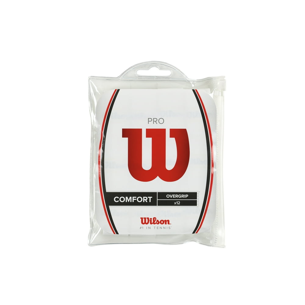 Wilson Pro Tennis Racket Overgrip, White - 12 Pack - Walmart.com ...