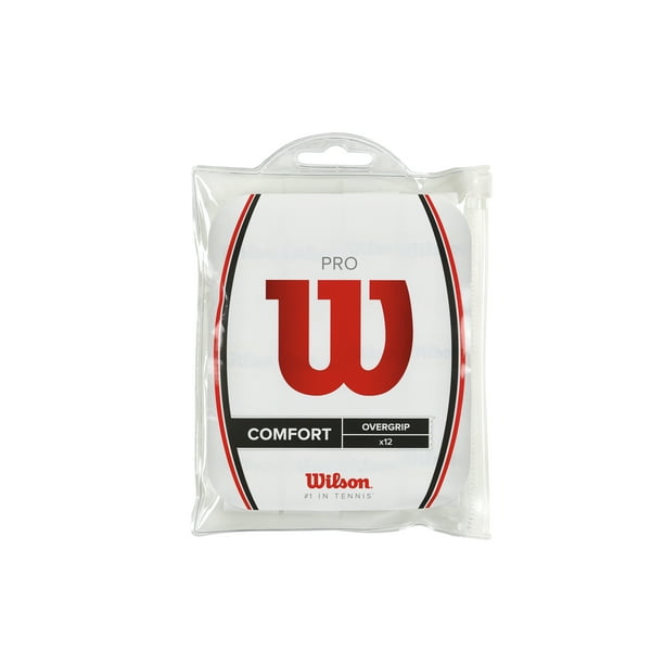 Wilson Pro Tennis Racket Overgrip, White - 12 Pack - Walmart.com ...
