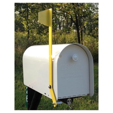 Mail Time, Yellow Mailbox Signal Flag, Long Driveways, All Weather ...