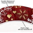 Christmas Card Table Covers Fitted Square 34x34 with Elastic Outdoor ...