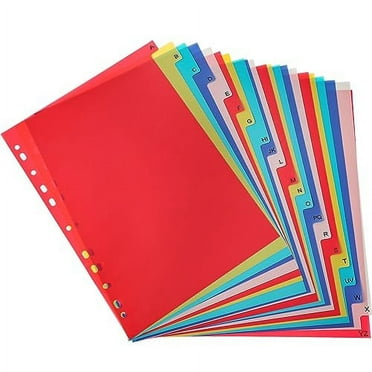 Numbered Tab Dividers, 3-Hole Punched, Letter Size, for 3 Ring Binders ...