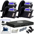 XBLUE X16 Office Phone System w/4 Phones - Auto Attendant, Voicemail ...