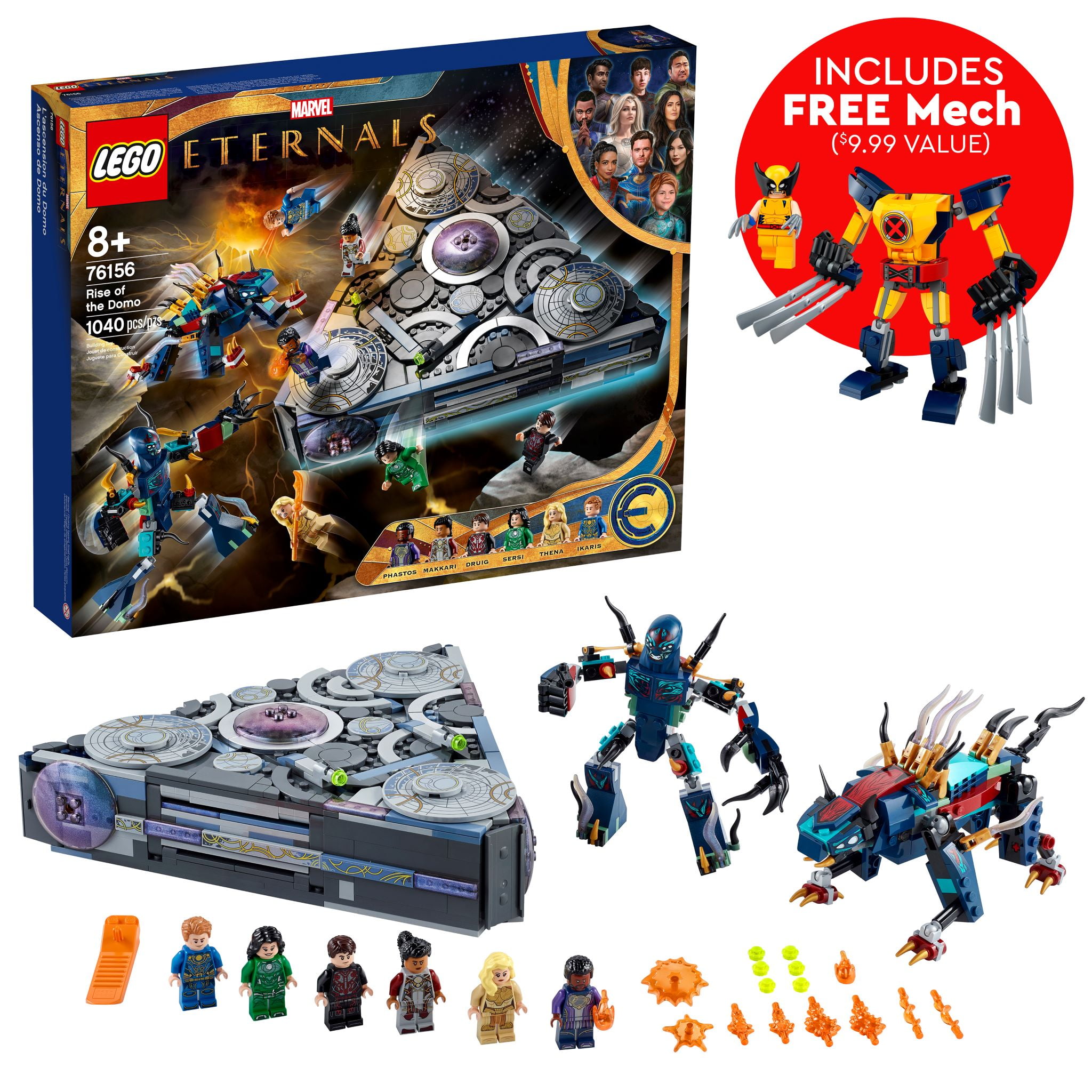 LEGO Marvel Eternals Rise of the Domo 76156 with Bonus LEGO Wolverine ...
