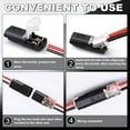 GJX 50Pcs Double Wire Plug in Connector,LED Light Strip Low Voltage ...