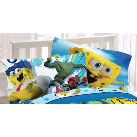 SpongeBob SquarePants Reversible Standard Pillowcase - Walmart.com
