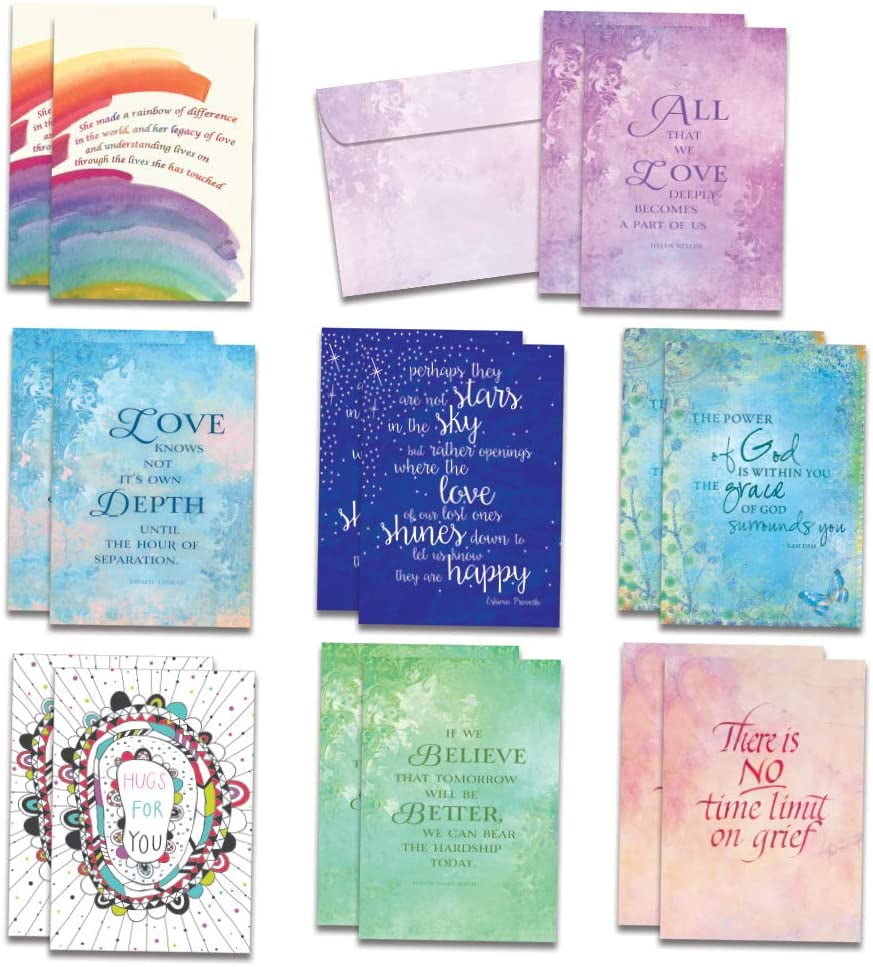 Tree-Free Greetings 16 Pack Card Assortment with Matching Envelopes ...