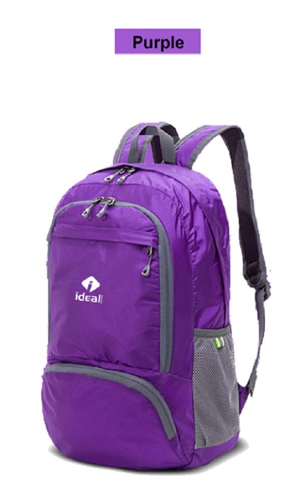 IdealTech Lightweight Packable Backpack (Purple) - Walmart.com