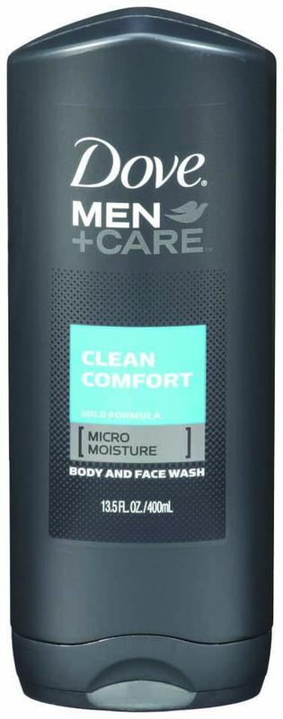 Dove Men+Care Body Wash and Face Wash Clean Comfort 13.5 oz (Pack of 10 ...
