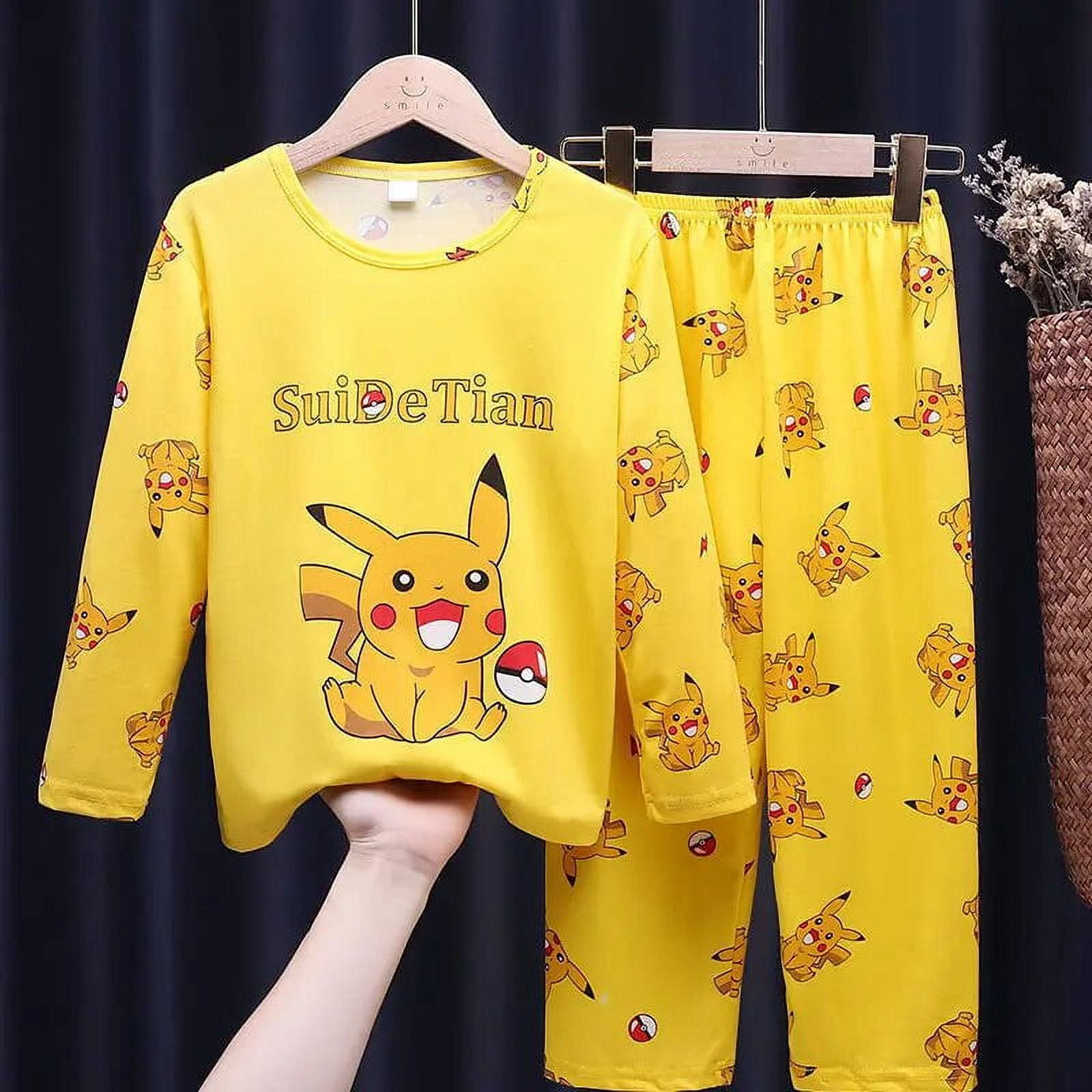 Pijamas de Pokémon para niños, ropa de dormir de manga larga, modelos ...