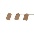 CCOCC 2026 New 100 Pcs Brown Kraft Paper Gift Tags Wedding Scallop ...