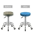 Bar Stool Covers, Blue Maple Leaf Non-Slip Bar Stool Seat Covers ...