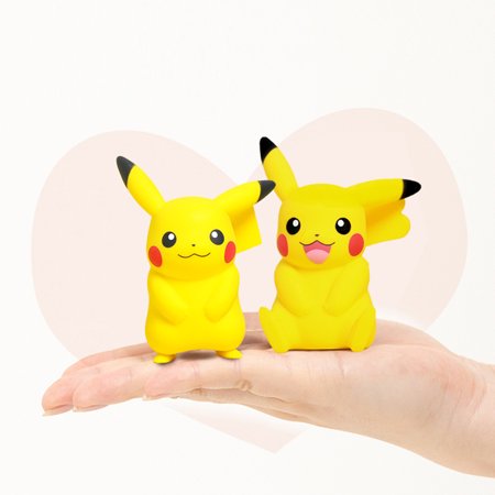 Pokémon Pikachu Figure 3.2" Model Toys 2 Pcs Collection Box(All 2 Shape ...